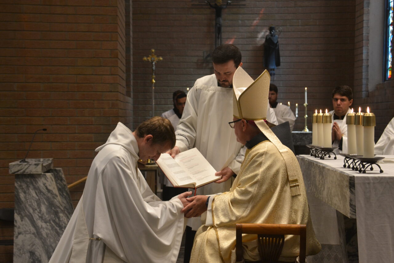Highlights from Fr. James Raber O.S.B. Ordination with Bishop Michael ...